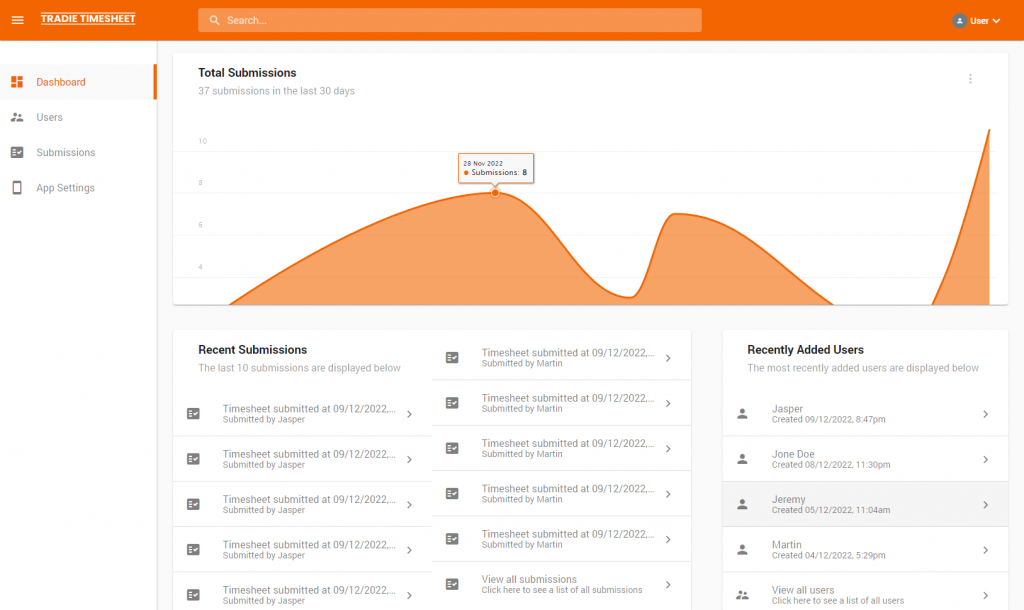 Tradie Timesheet – Track your work hours as a tradie